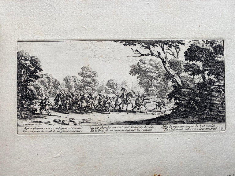 Jacques Callot "Les Misères Et Les Malheurs De La Guerre" Set of Engraving 17th For Sale at 1stDibs