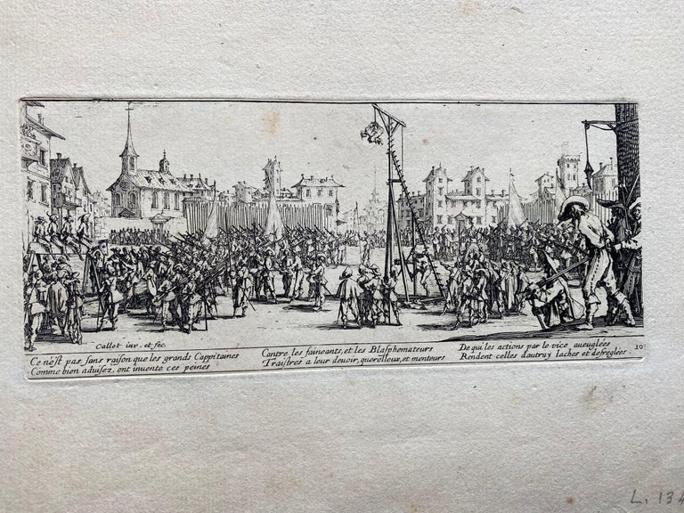 Jacques Callot "Les Misères Et Les Malheurs De La Guerre" Set of Engraving 17th For Sale at 1stDibs