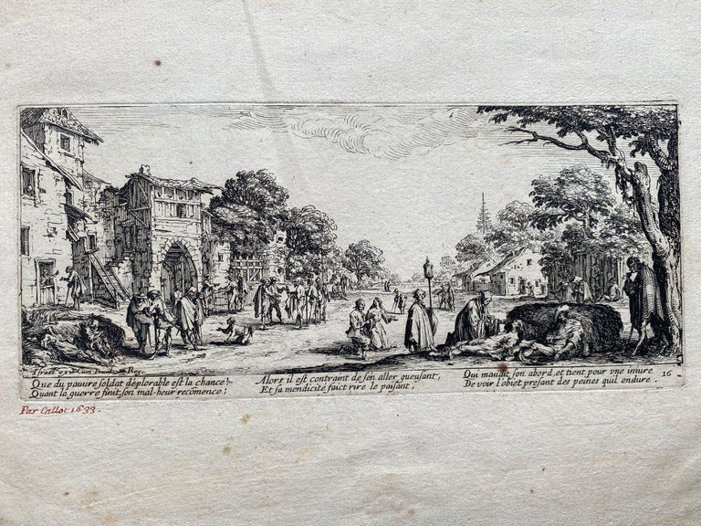 Jacques Callot "Les Misères Et Les Malheurs De La Guerre" Set of Engraving 17th For Sale at 1stDibs