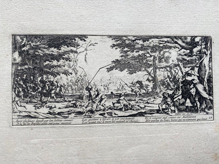 Jacques Callot "Les Misères Et Les Malheurs De La Guerre" Set of Engraving 17th For Sale at 1stDibs