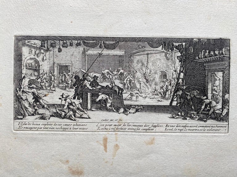 Jacques Callot "Les Misères Et Les Malheurs De La Guerre" Set of Engraving 17th For Sale at 1stDibs