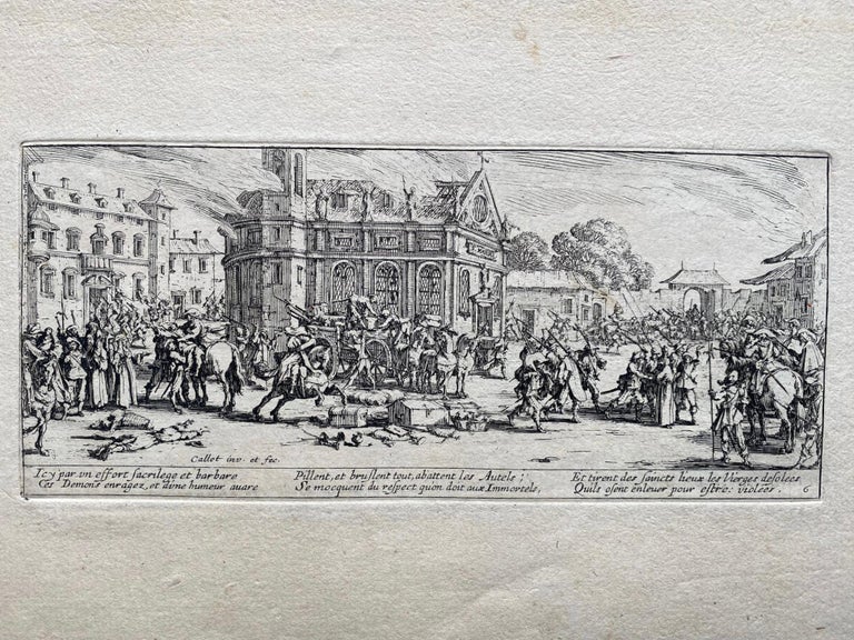 Jacques Callot "Les Misères Et Les Malheurs De La Guerre" Set of Engraving 17th For Sale at 1stDibs