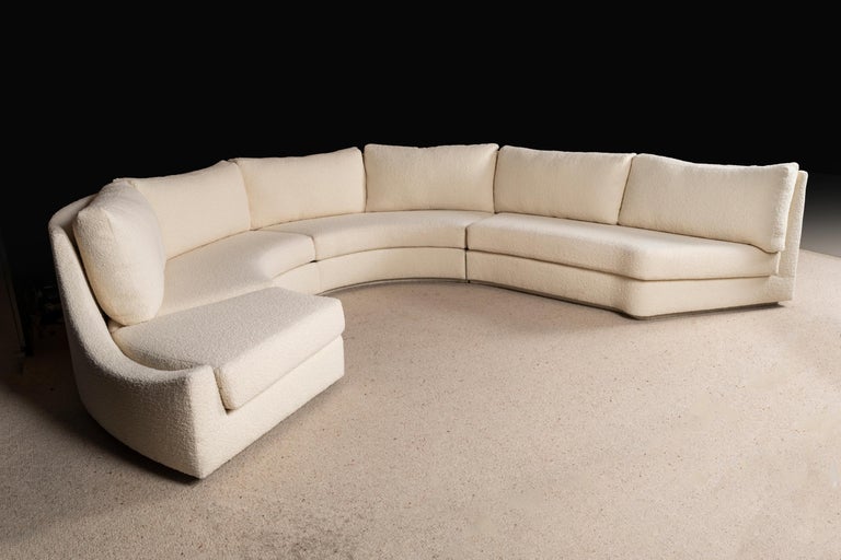 Jacques Charpentier Large C-Shape Sofa, 1970s at 1stDibs | c shape ...