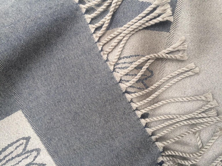 Jacques Gracia Throw by Baker Color Brown and Black Stripe Pattern For ...