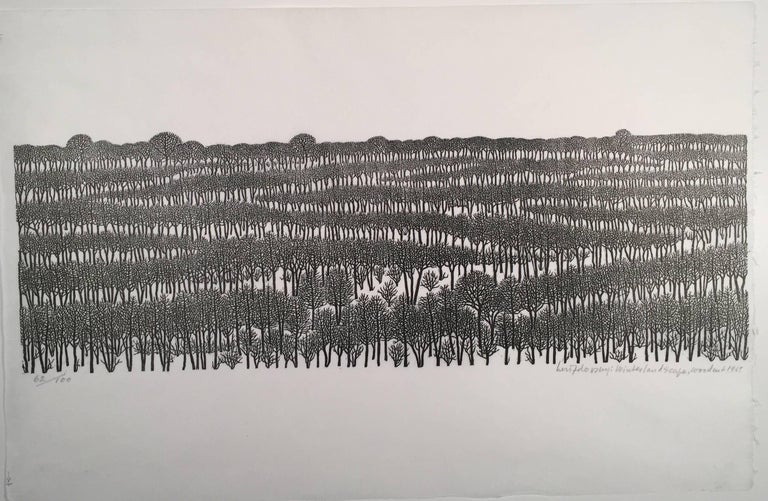 Jacques Hnizdovsky - WINTER LANDSCAPE at 1stDibs | hnizdovsky for sale ...