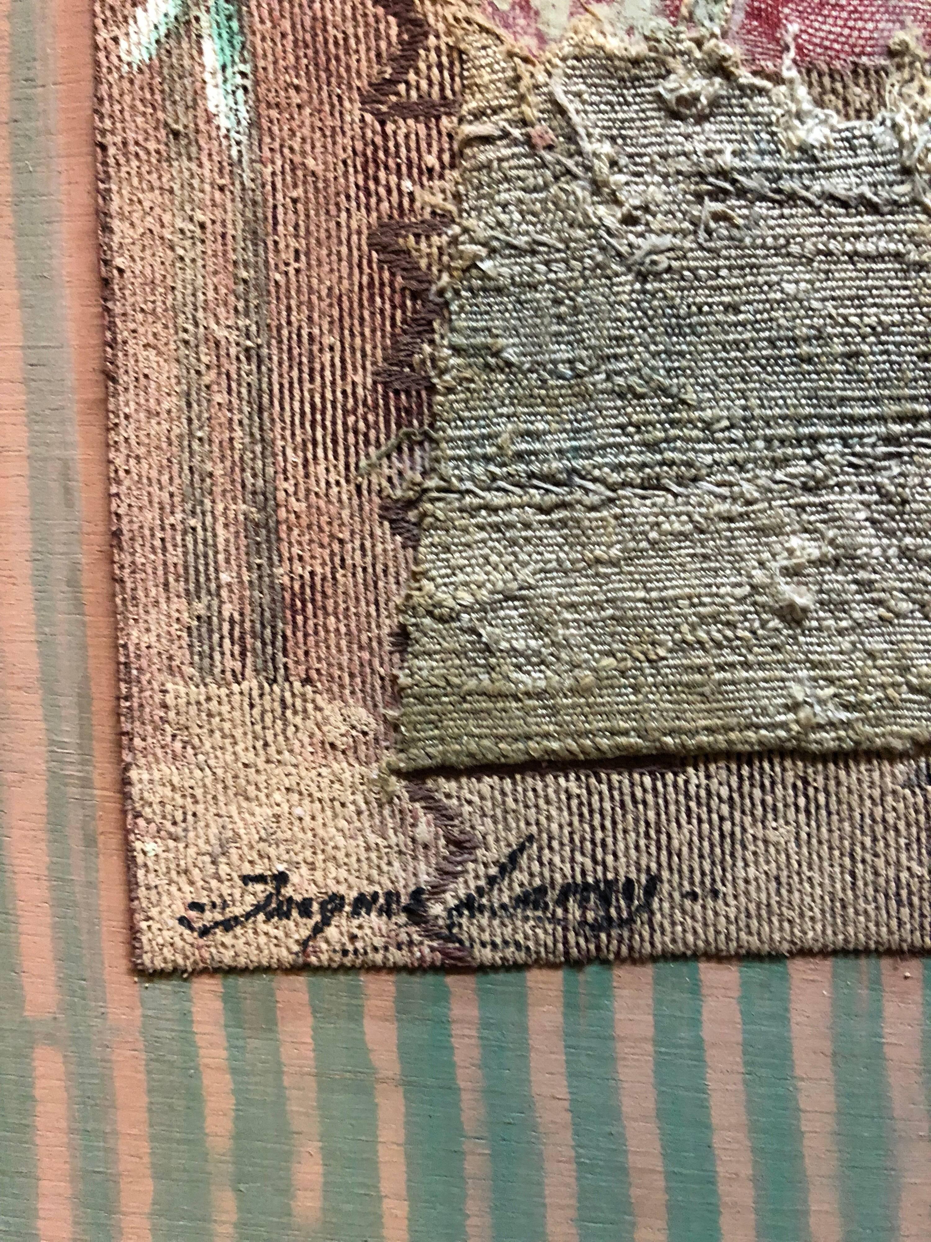 Jacques Lamy - Mixed Media Botanical Oil Painting Collage For Sale at ...