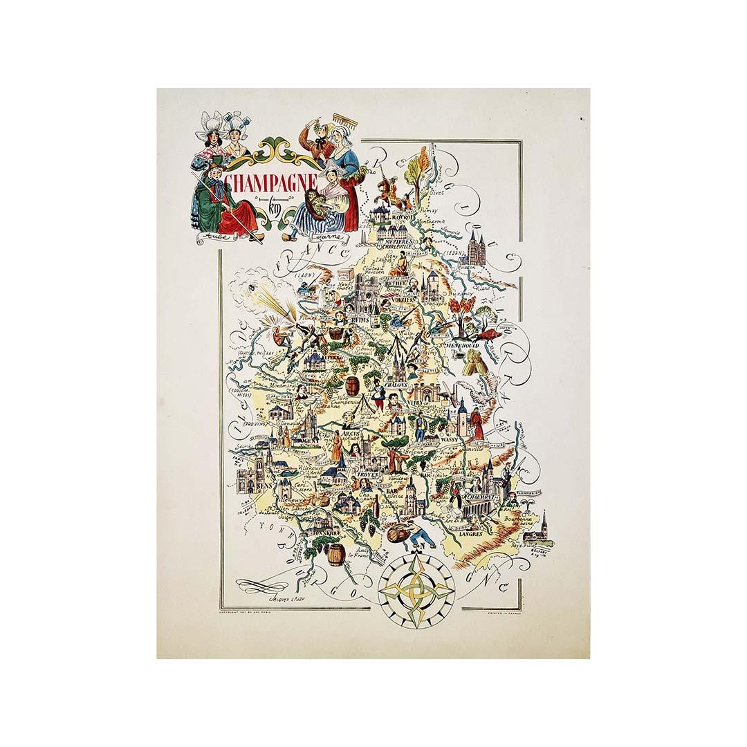 Retro Paris Maps - 133 For Sale on 1stDibs