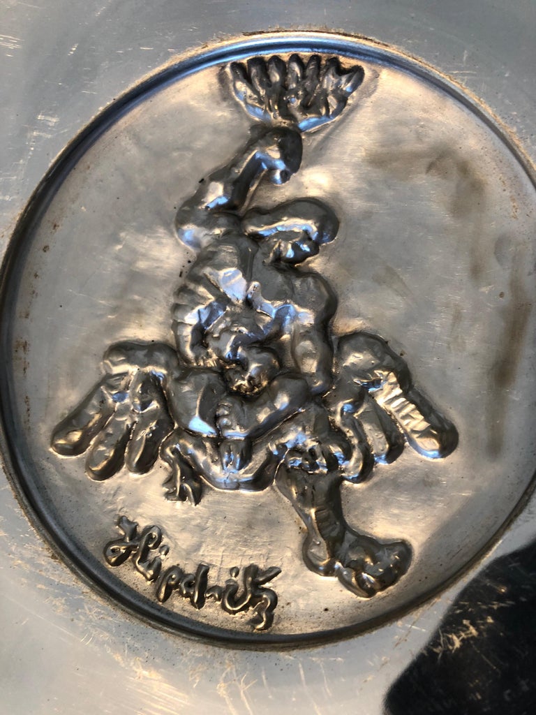 Jacques Lipchitz - The Struggle, Rare Sterling Silver Israeli Judaica ...