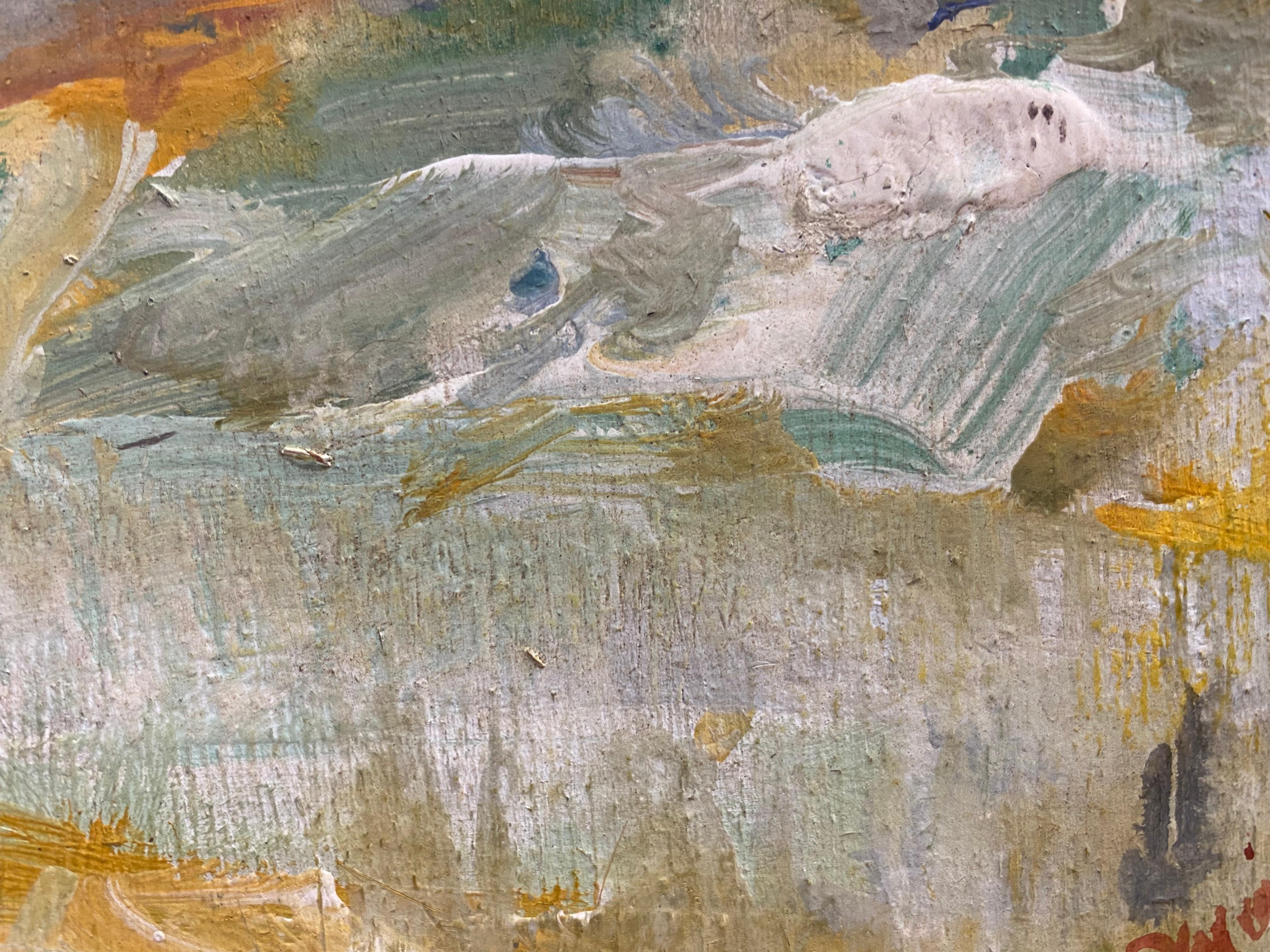 Jacques Pinon - JACQUES PINON - FRENCH SIGNED EXPRESSIONIST LANDSCAPE PAINTING at 1stDibs