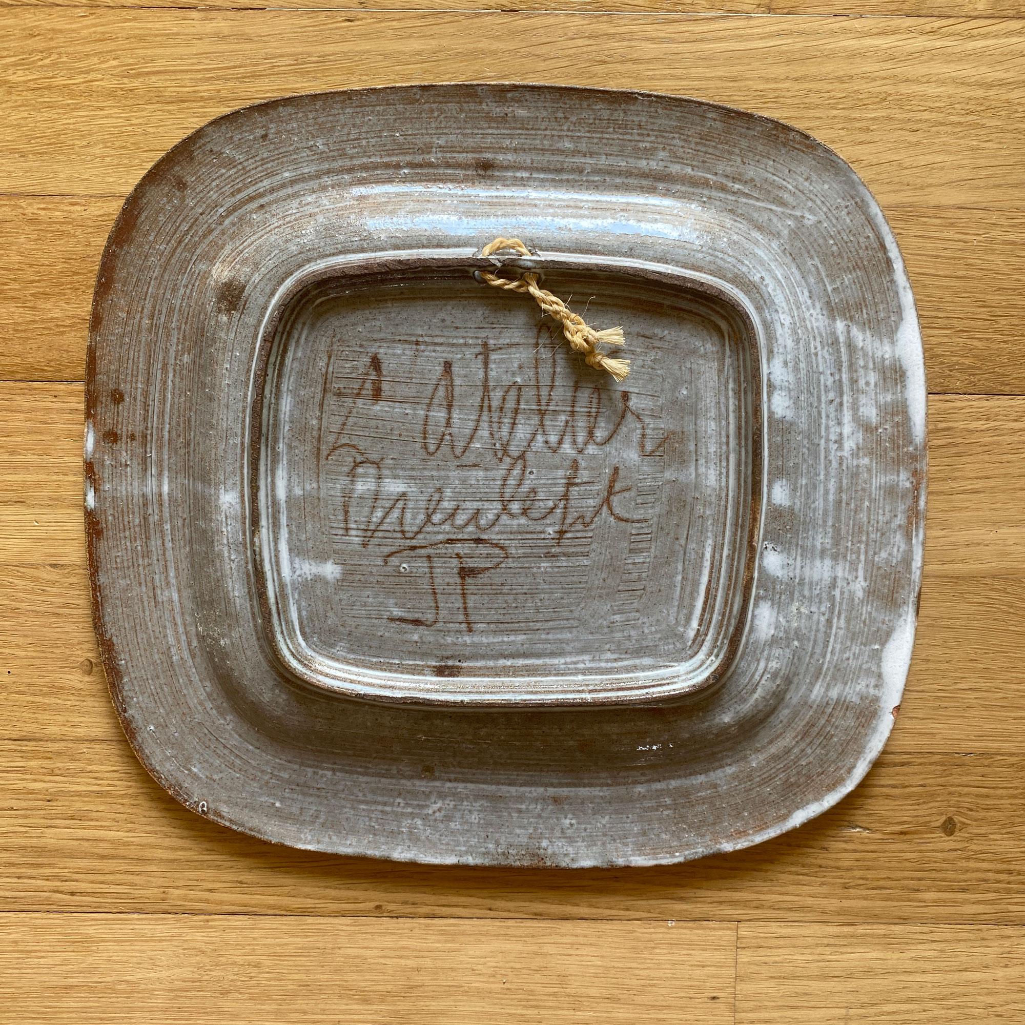 Jacques Pouchain Atelier Dieulefit Wall dish 1970 For Sale at 1stDibs