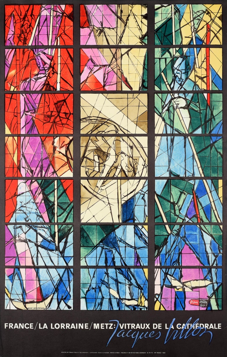Jacques Villon - Original Vintage Poster France Lorraine Metz Cathedral ...