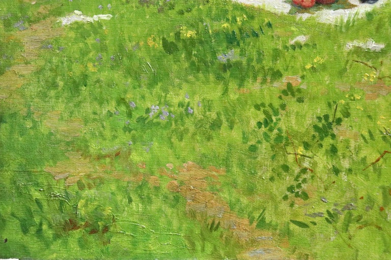 Jacques Wely - The Picnic - 19th Century Oil, Elegant Figures in ...