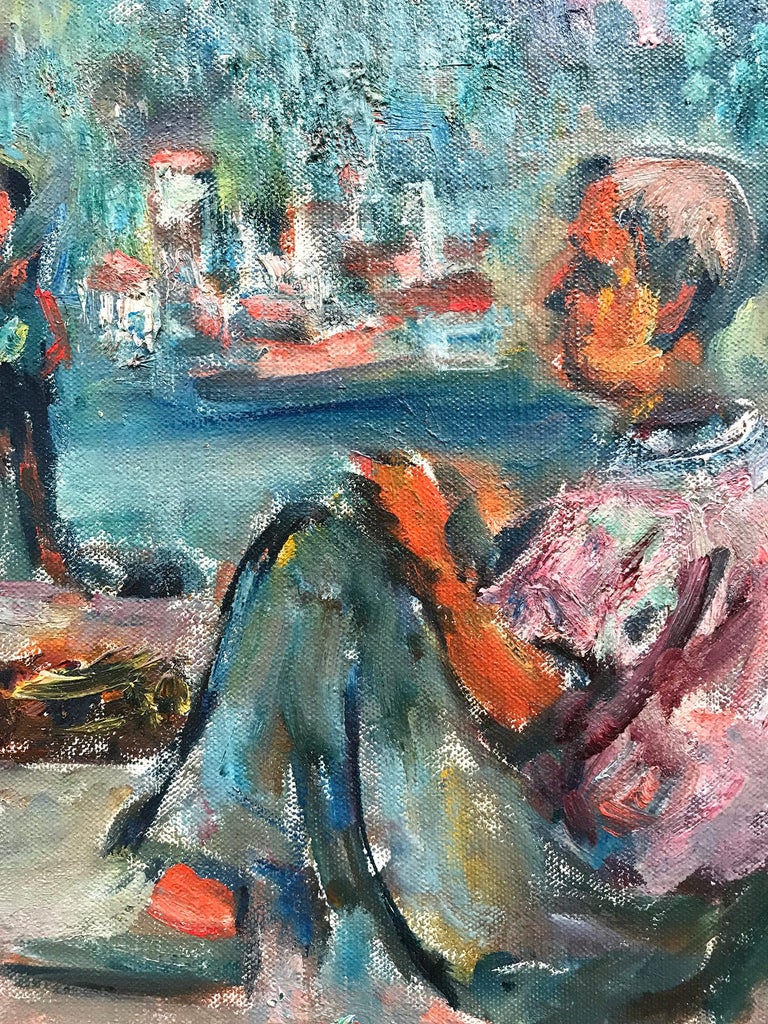Jacques Zucker - "The Workers" Post-Impressionism Scene with Figures ...