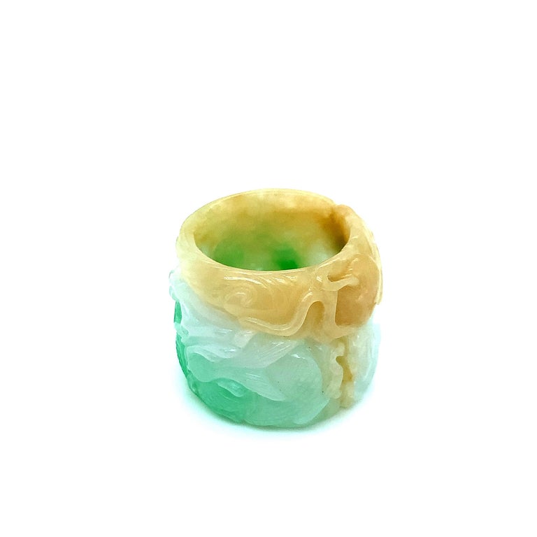 Jade "Archer's Ring" For Sale at 1stDibs