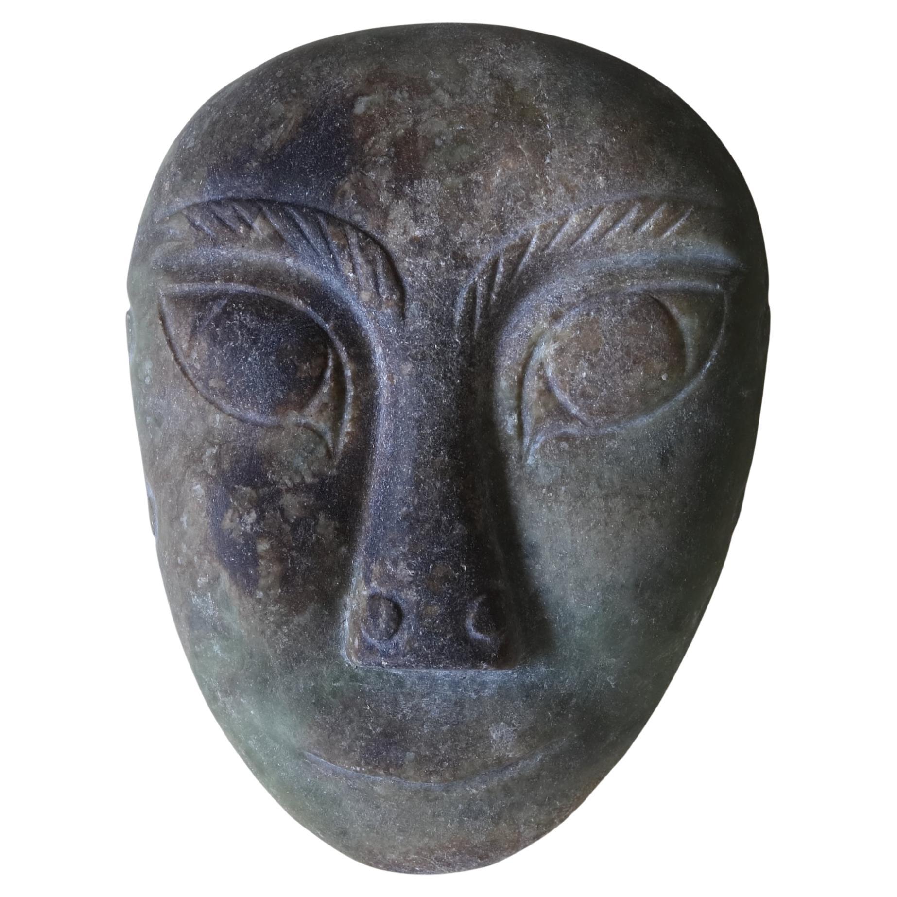 Jade Face/ Chinese Antique/ 2nd Century BC/ Han Dynasty For Sale at 1stDibs