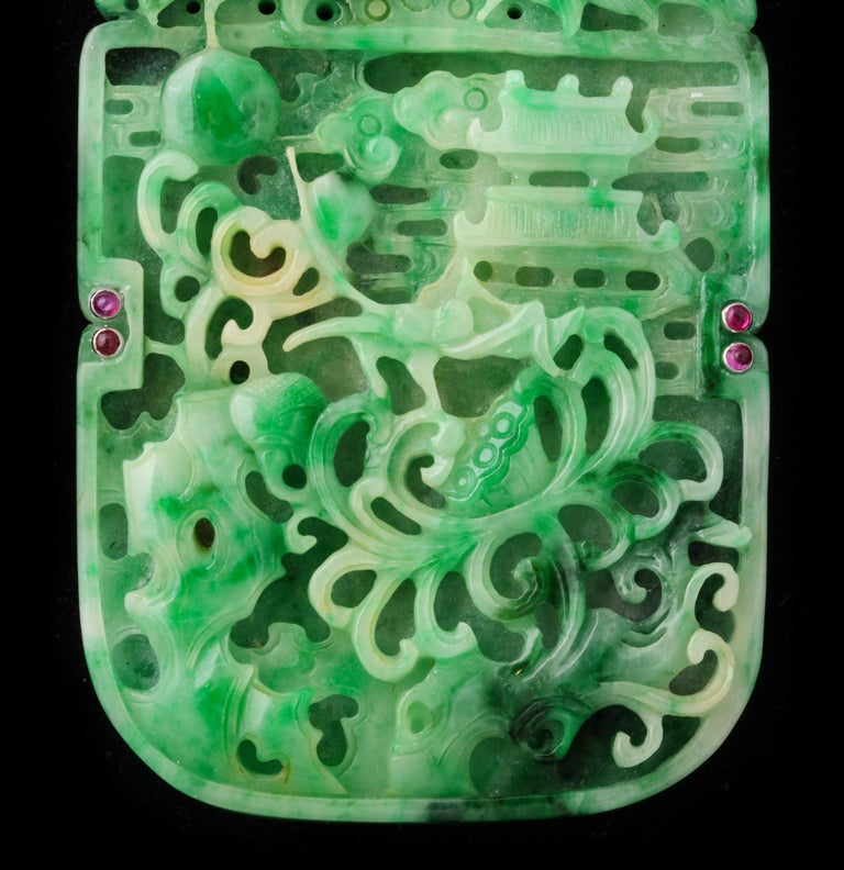 Jade Pendant Necklace at 1stDibs