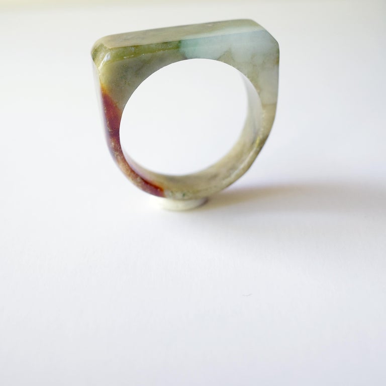 Jade Ring Hand Carved Antique from China at 1stDibs | carved jade ring ...
