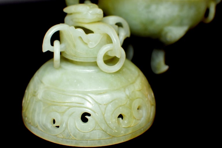 Jade Serpentine Incense Burner at 1stDibs
