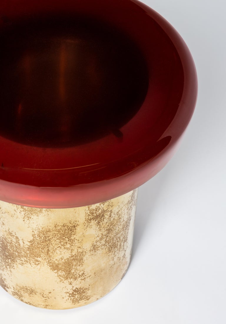 Jade Stool by Draga and Aurel Resin and Brass, 21st Century For Sale at ...