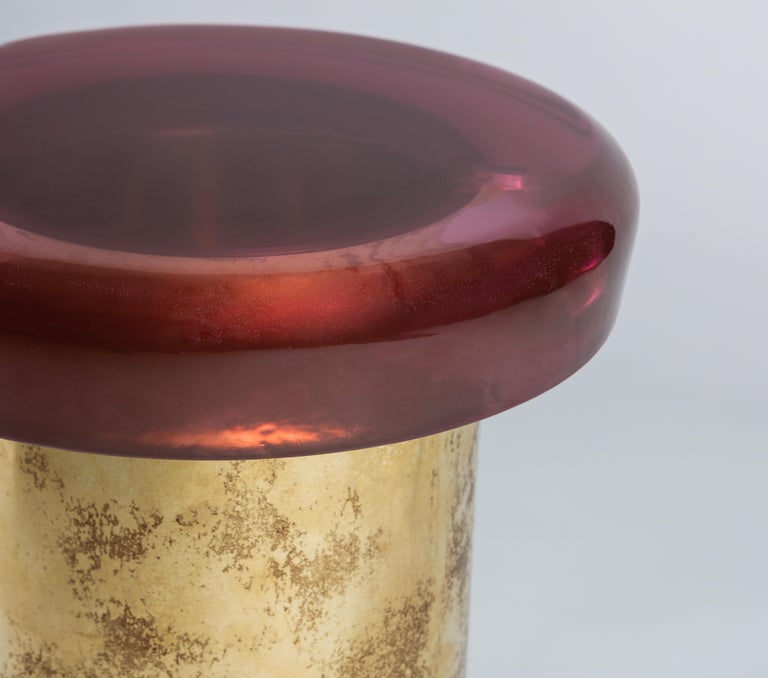 Jade Stool by Draga and Aurel Resin and Brass, 21st Century For Sale at ...