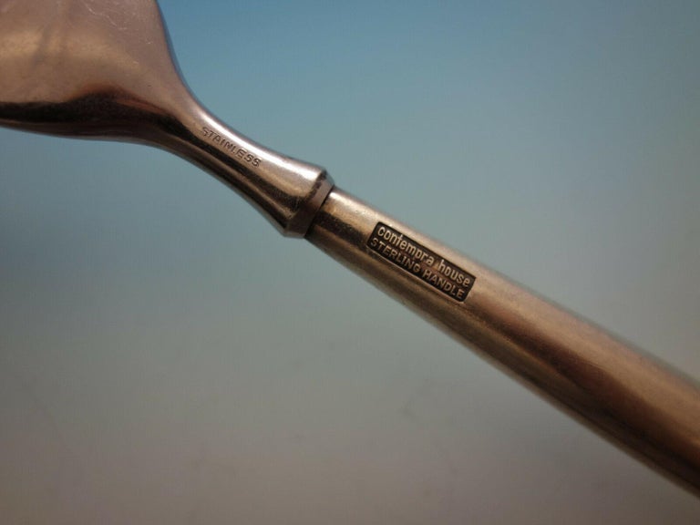 Jade with Lines by Contempra House Sterling Silver Flatware Set Service ...