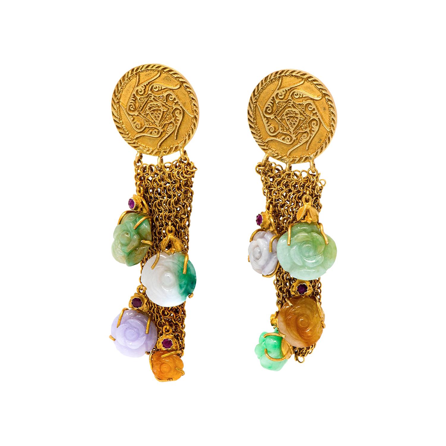 Gold-Plated Convertible Rhombus Shaped with Geometrical Cut-Out Greek ...