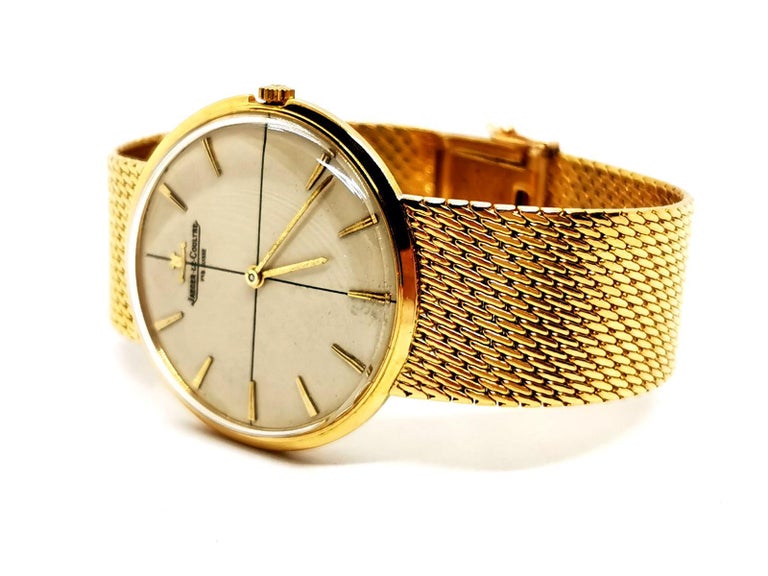 Jaeger Le Coultre Watch Yellow Gold For Sale at 1stDibs