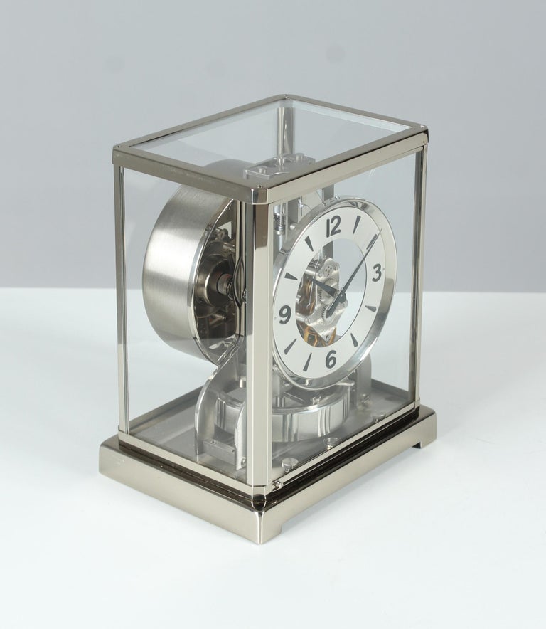 Jaeger LeCoultre, Atmos Clock, All Original Silver, Nickel Plated, c ...