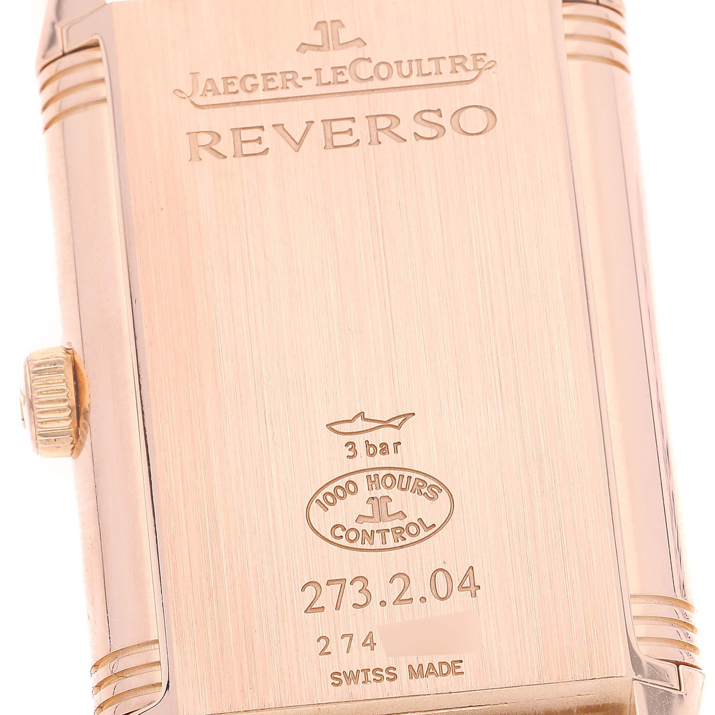 Jaeger LeCoultre Grande Reverso 976 Rose Gold Watch 273.2.04 Q3732420 ...