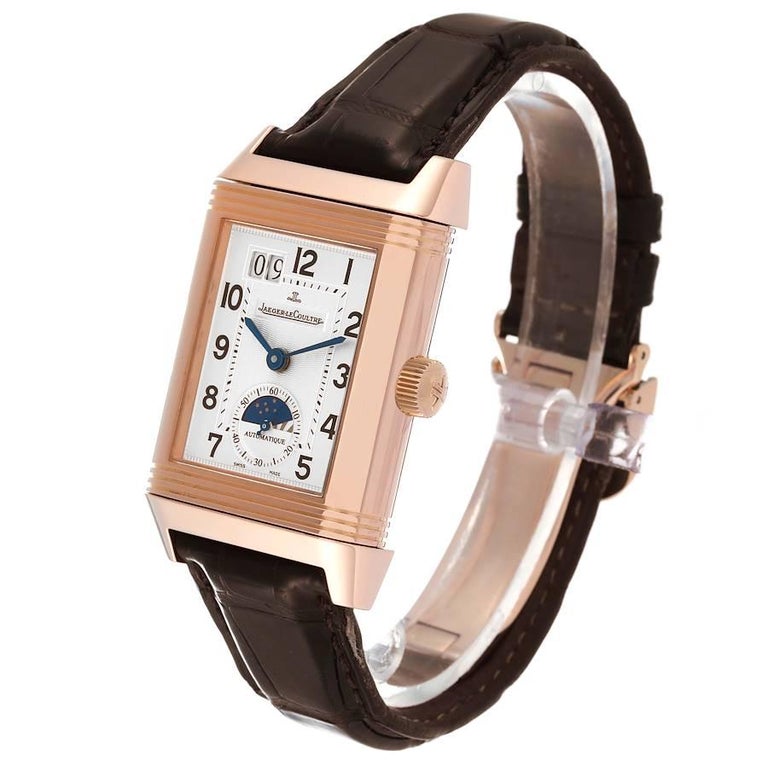 Jaeger Lecoultre Grande Reverso Sun Moon Rose Gold Mens Watch 240.272 ...