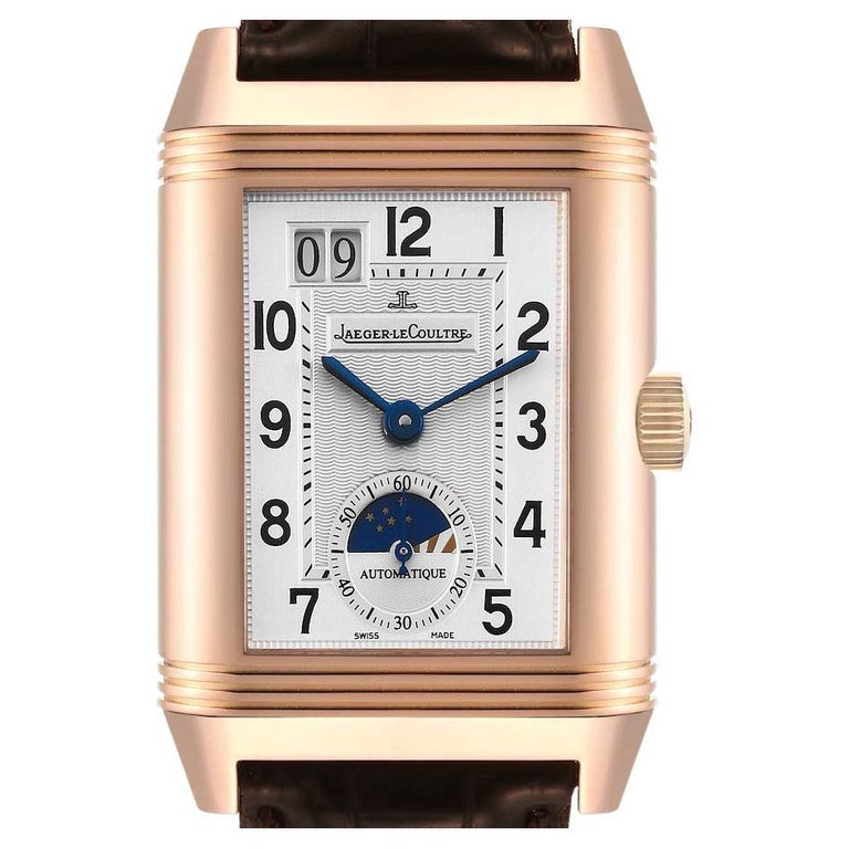 Jaeger Lecoultre Grande Reverso Sun Moon Rose Gold Mens Watch 240.272 ...