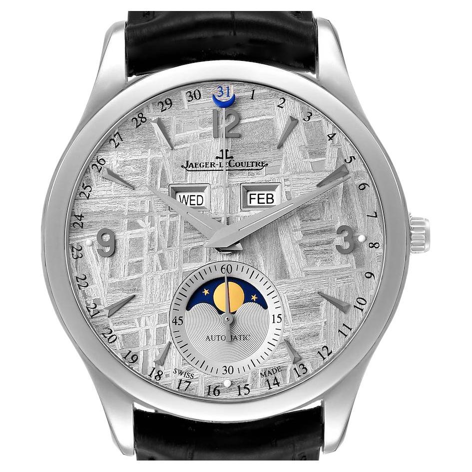 Jaeger Lecoultre Master Calendar Meteorite Steel Automatic Mens Watch ...