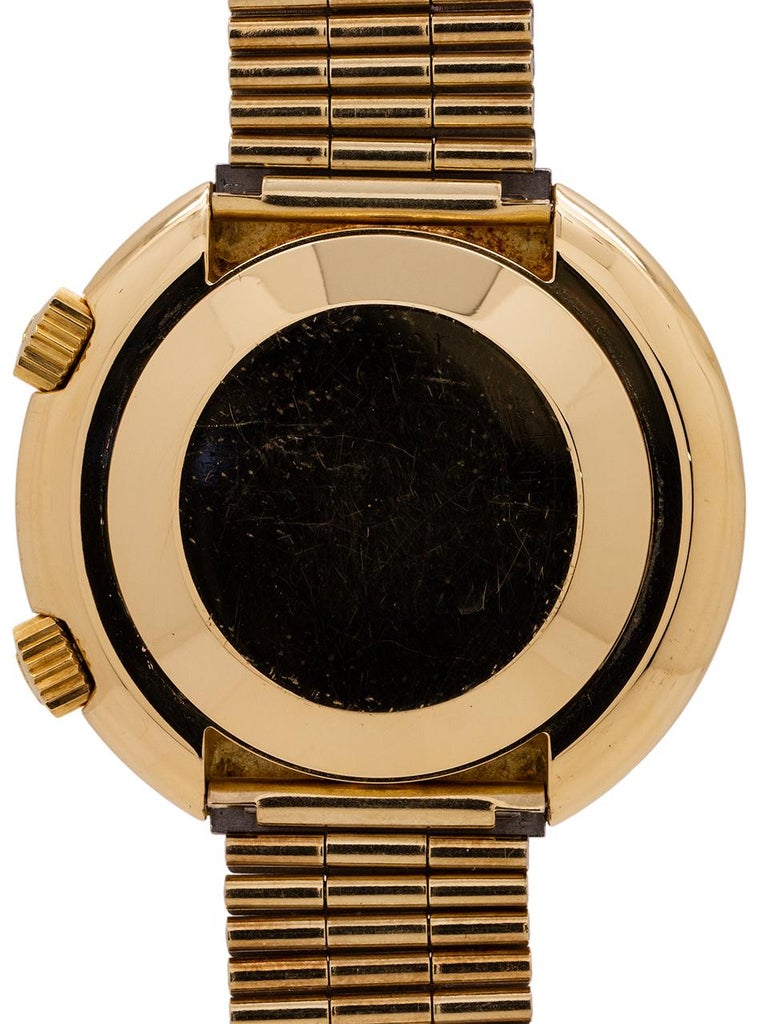 Jaeger LeCoultre Memovox Alarm 18 Karat Yellow Gold “Snowdrop” Mint ...