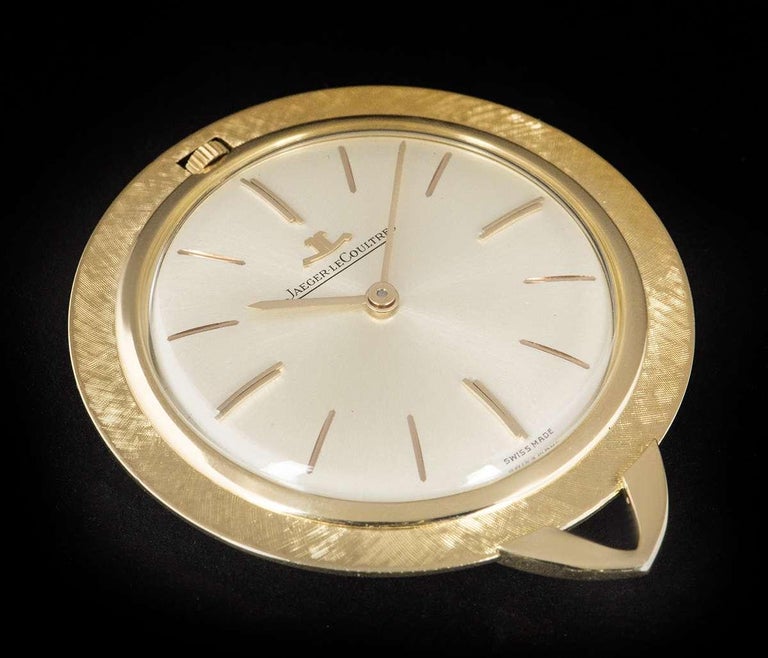 Jaeger LeCoultre Pendant Pocket Watch Vintage 18k Yellow Gold Silver ...