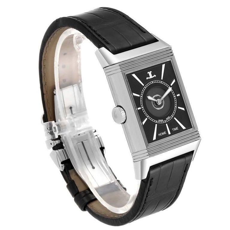 Jaeger LeCoultre Reverso Classic Large Duoface Day Night Steel Mens ...