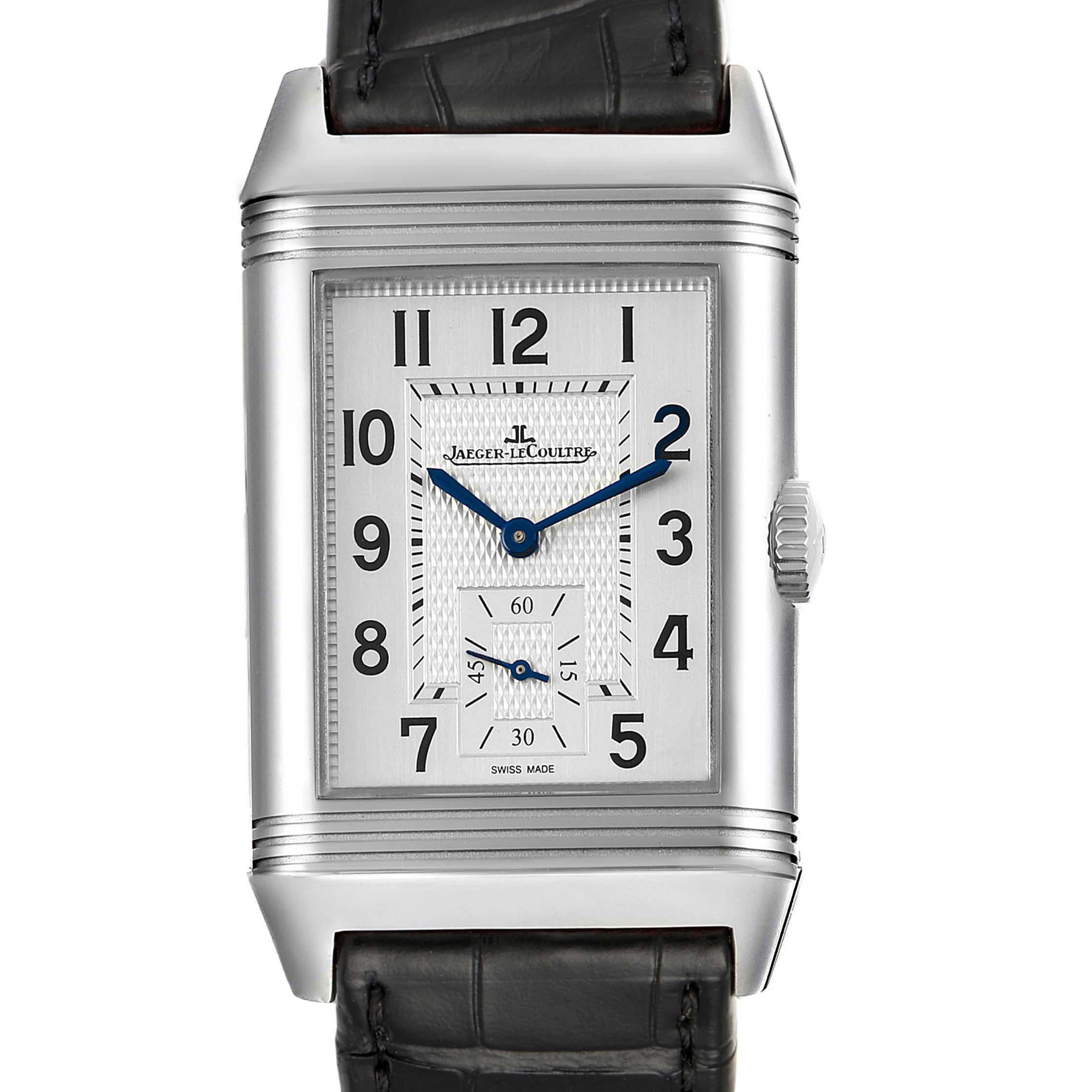 Jaeger LeCoultre Reverso Duo Day Night Watch 215.8.D4 Q3848420 Box Card ...