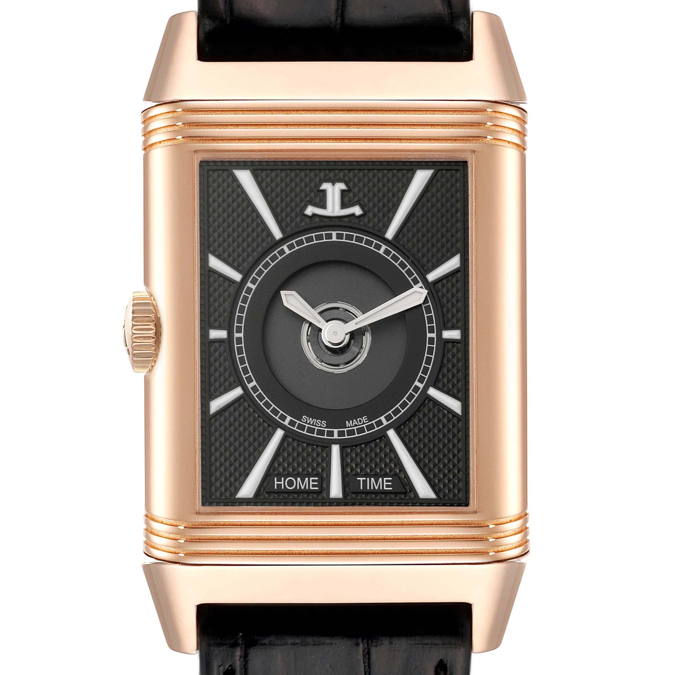Jaeger LeCoultre Reverso Duoface Rose Gold Mens Watch 215.2.S9 Q3832420 ...