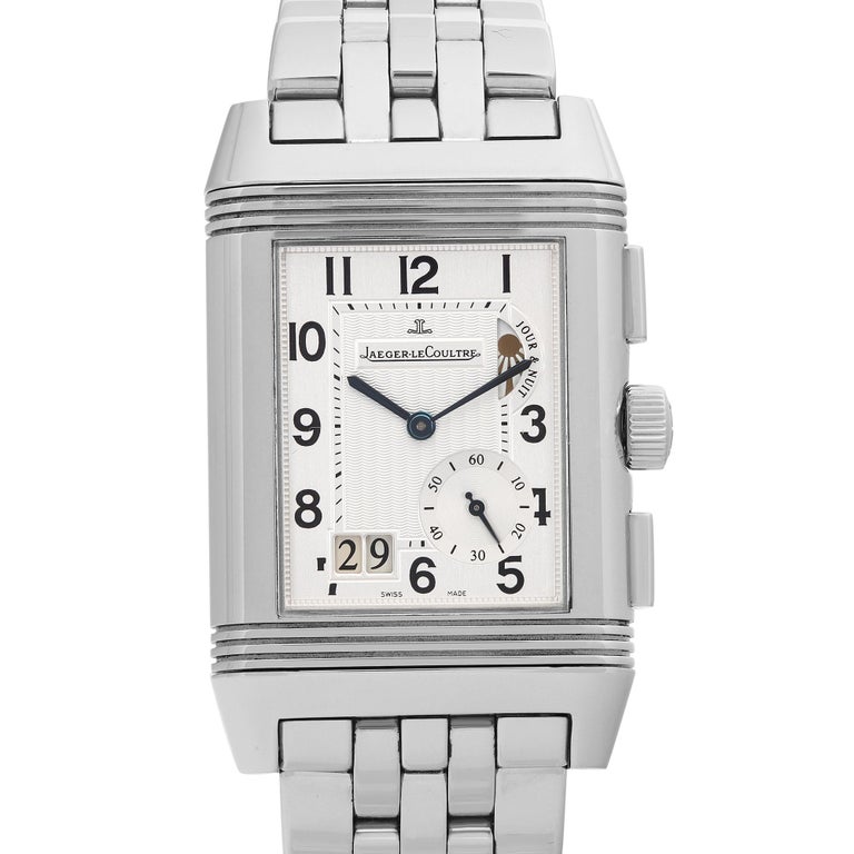 Jaeger-LeCoultre Reverso Grande Date GMT Steel Duo Face Hand Wind Watch ...