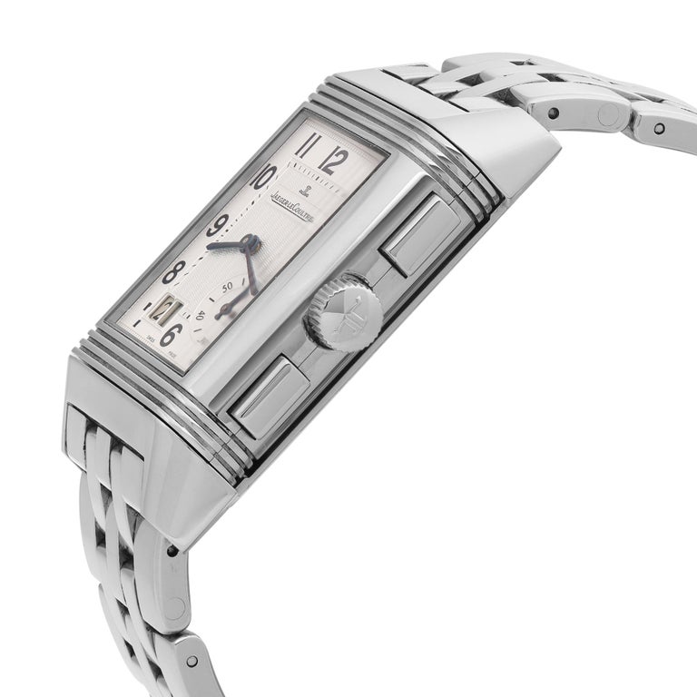 Jaeger-LeCoultre Reverso Grande Date GMT Steel Duo Face Hand Wind Watch ...