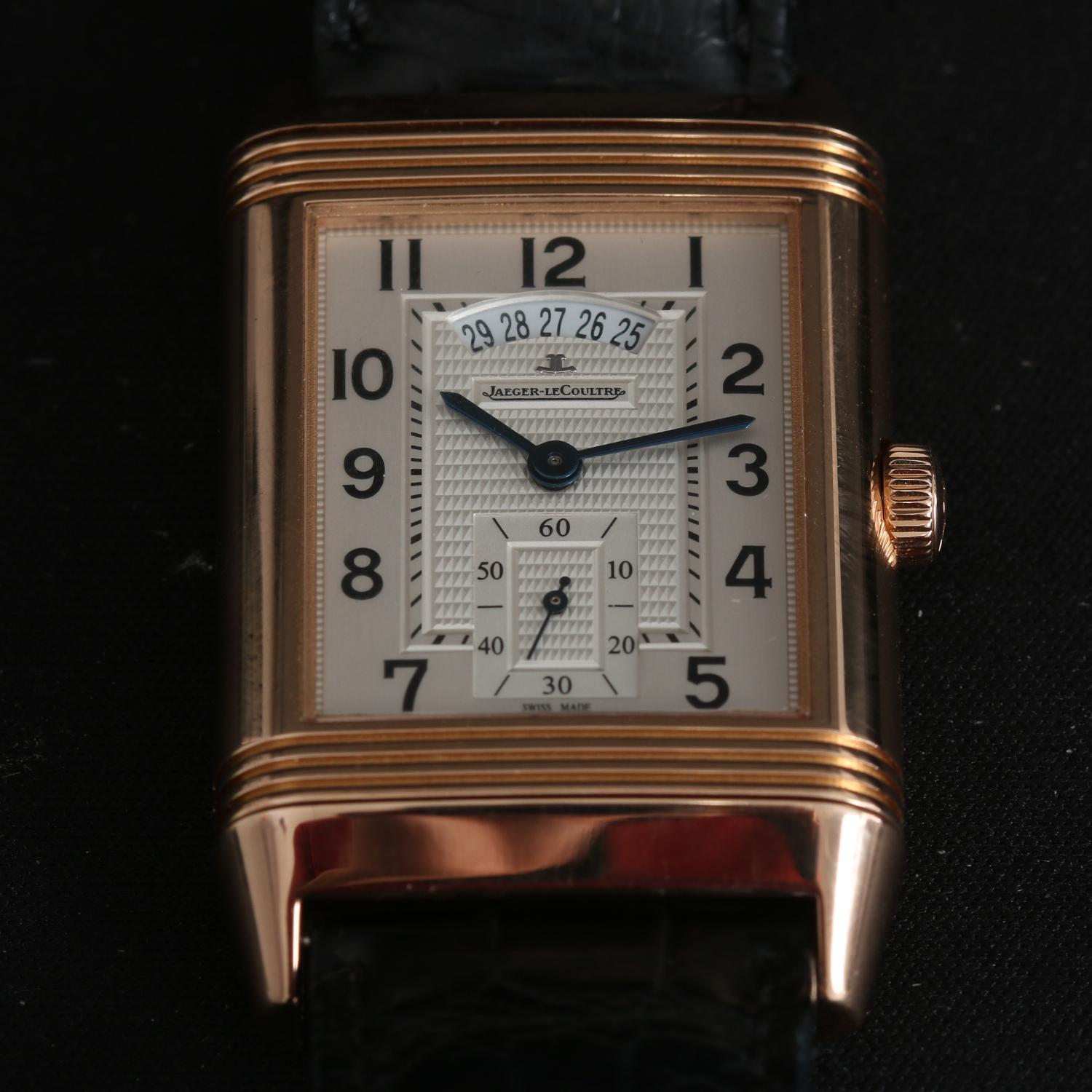 Jaeger LeCoultre Reverso Grande Duo Rose Gold Watch Q3742521 For Sale ...