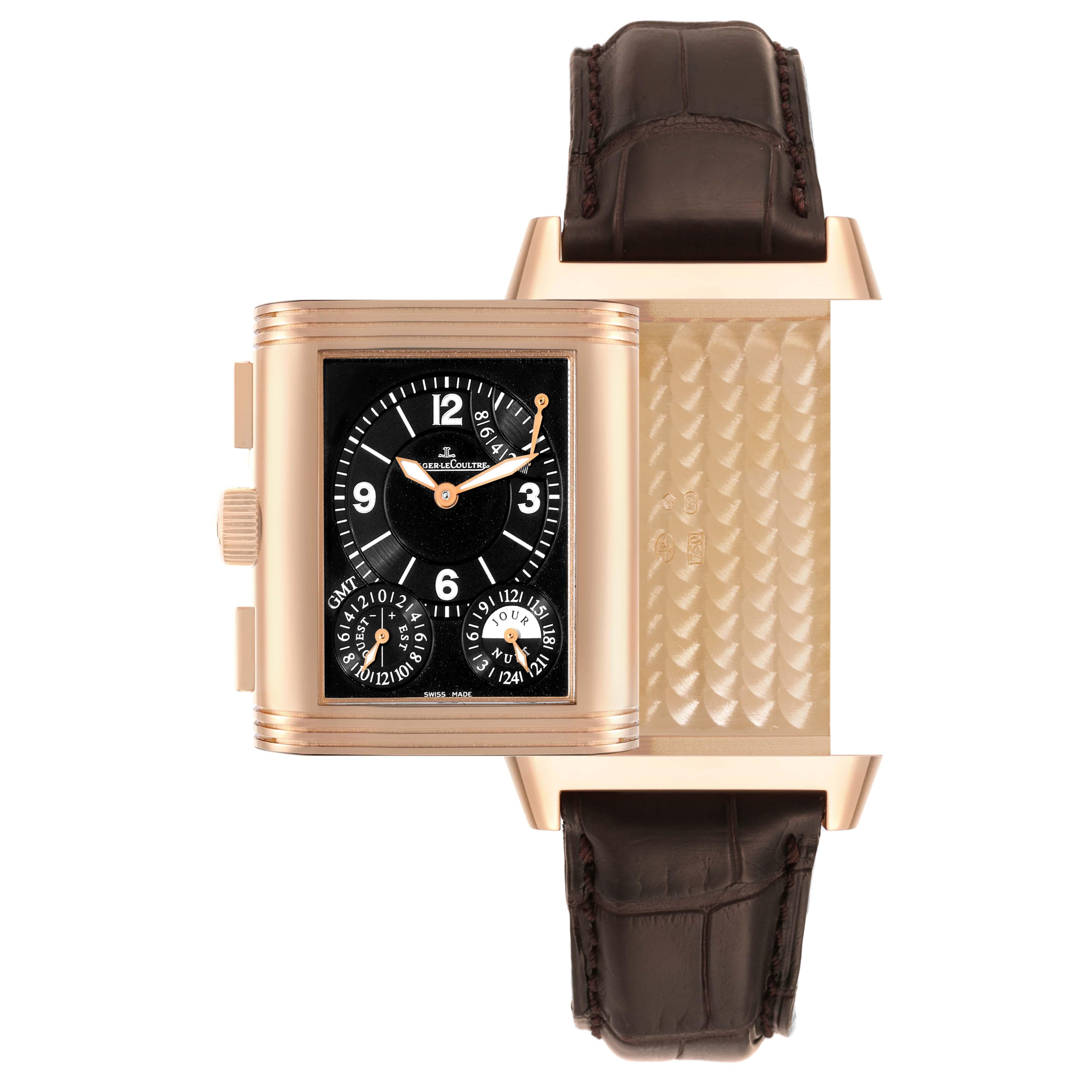 Jaeger LeCoultre Reverso Grande GMT Rose Gold Mens Watch 240.2.18 ...