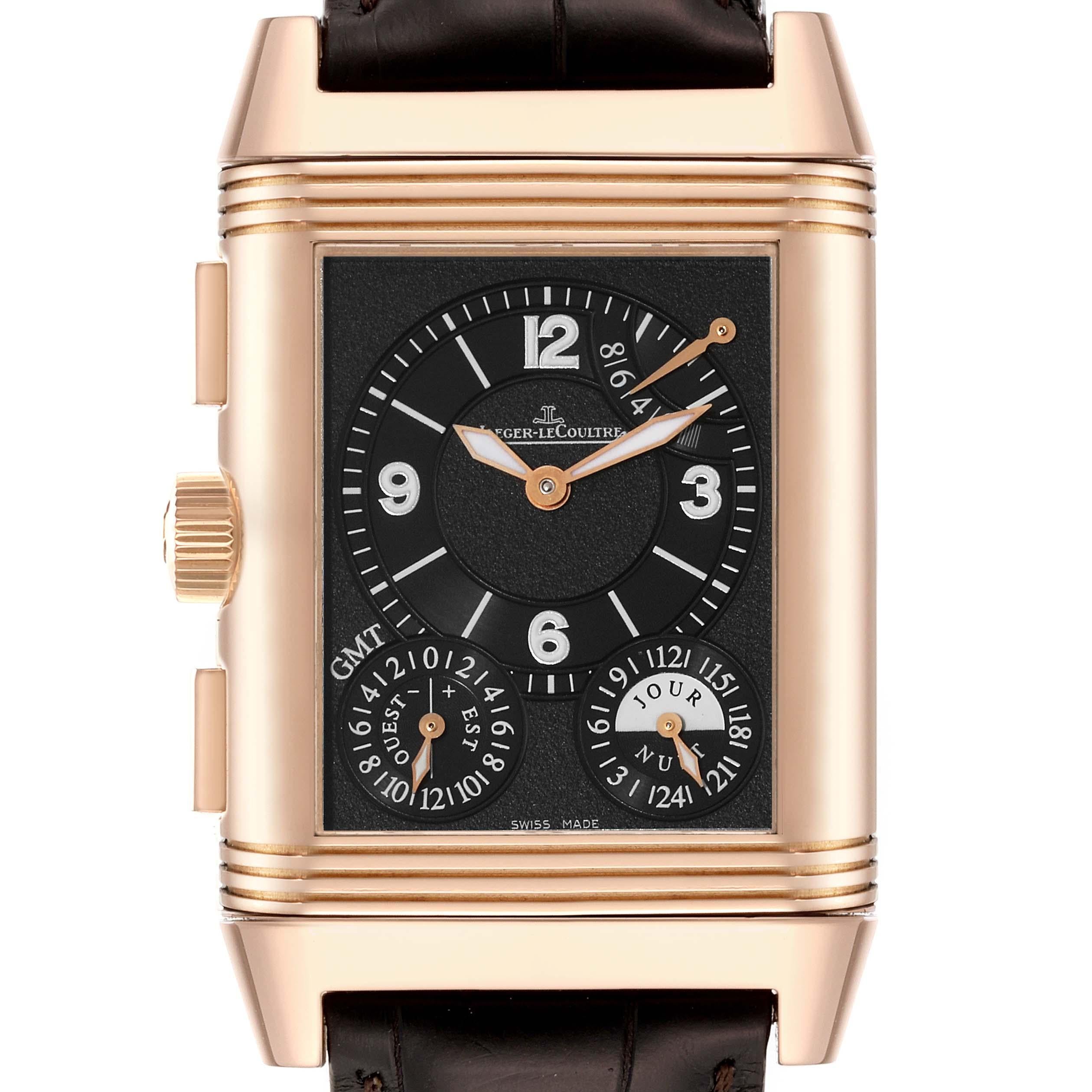 Jaeger LeCoultre Reverso Grande GMT Rose Gold Watch 240.2.18 Q3022420 ...