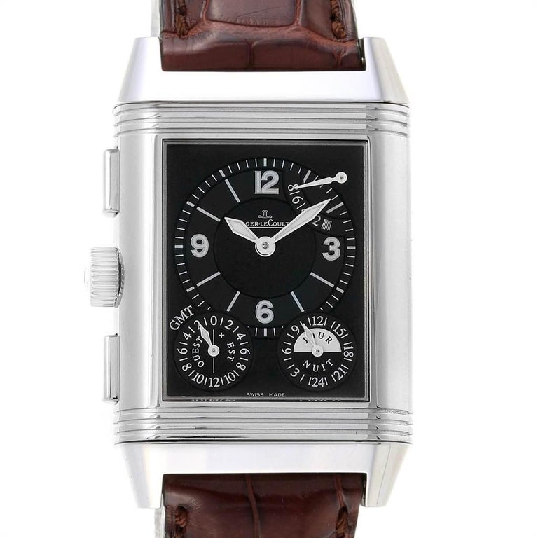 Jaeger-LeCoultre Reverso Grande GMT Steel Men's Watch 240.8.18 Q3028420 ...