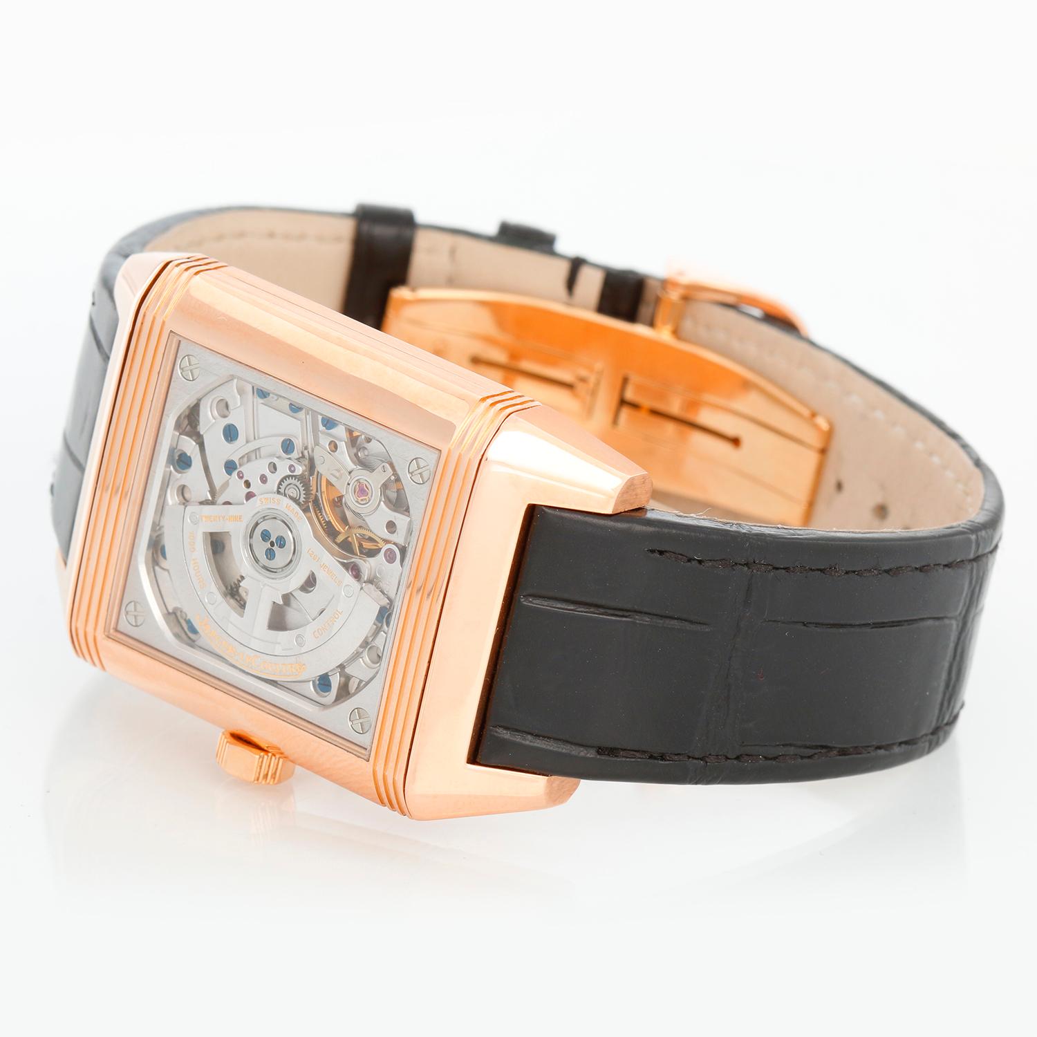 Jaeger-LeCoultre Reverso Squadra Hometime Rose Gold Watch Q7002620 at ...