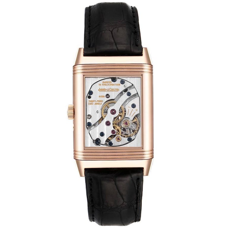 Jaeger LeCoultre Reverso Sun Moon Rose Gold Mens Watch 270.2.63 ...