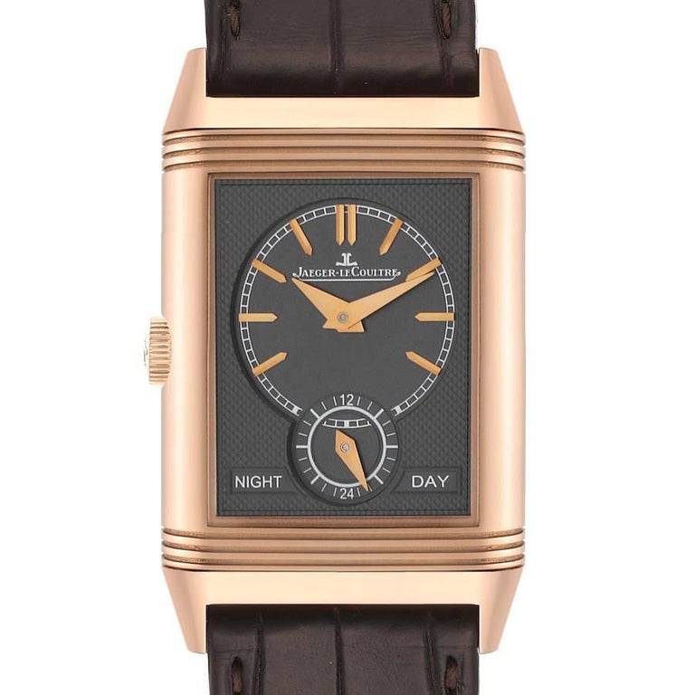 Jaeger LeCoultre Reverso Tribute Rose Gold Mens Watch Q3902420 213.2.D4 ...
