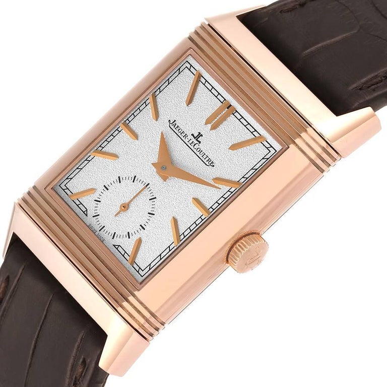 Jaeger LeCoultre Reverso Tribute Rose Gold Mens Watch Q3902420 213.2.D4 ...