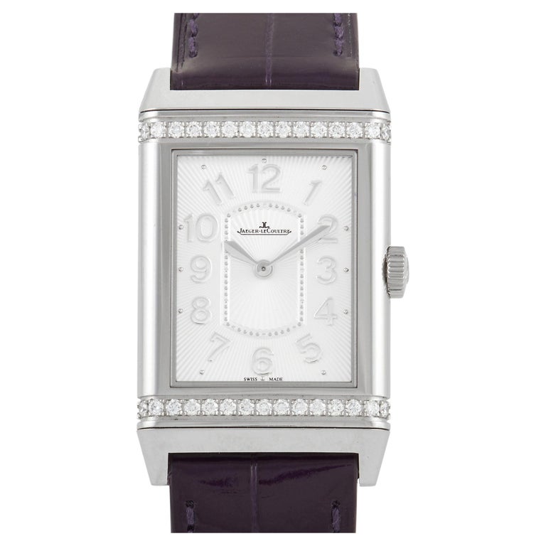 Jaeger-LeCoultre Reverso Ultra Thin Diamond Watch 268.8.86 at 1stDibs