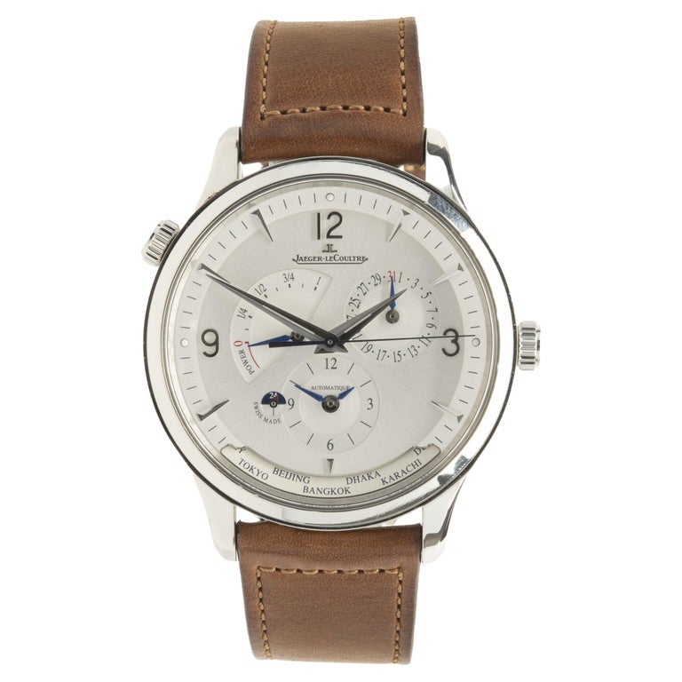 Jaeger-LeCoultre Stainless Steel Master Geographic at 1stDibs