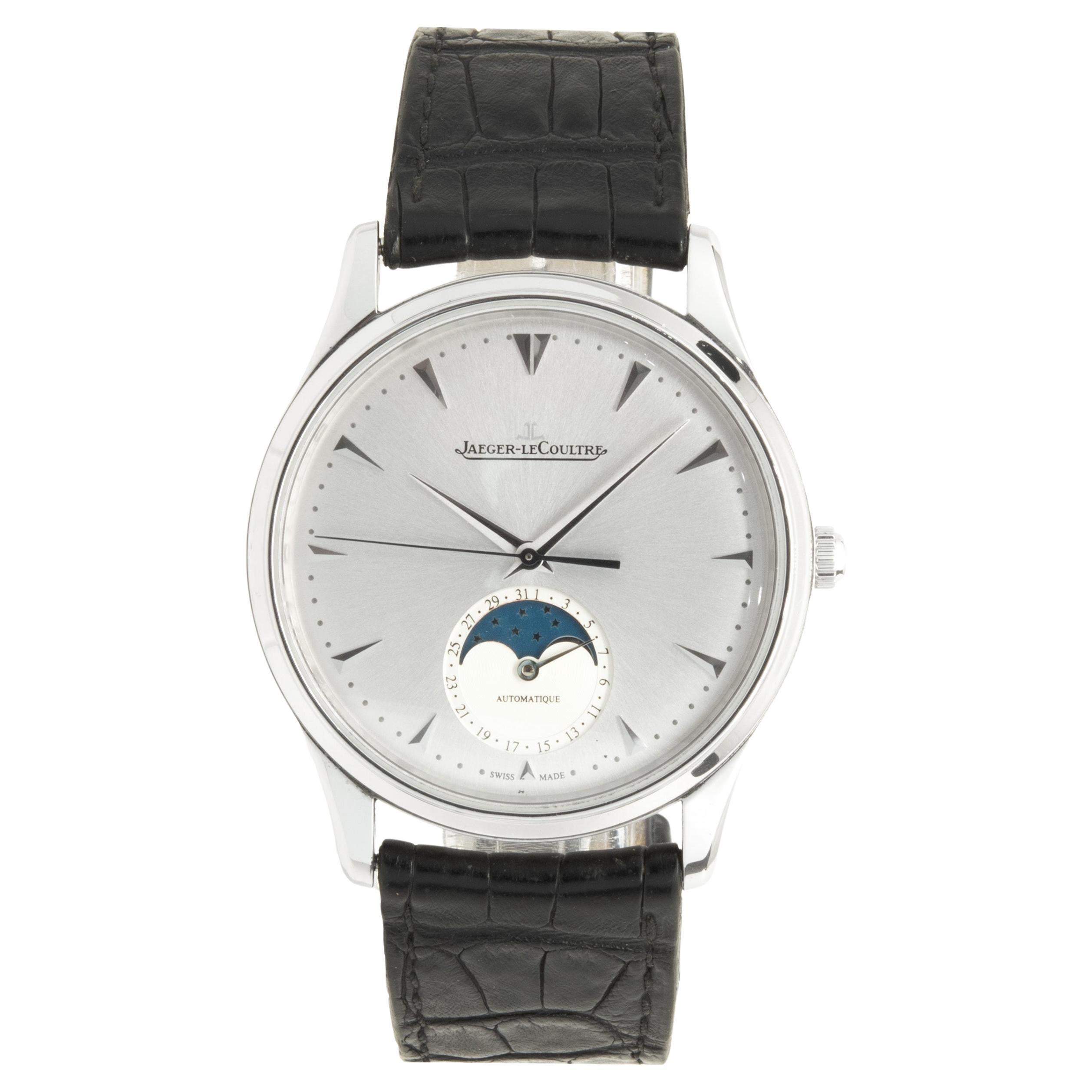 Jaeger LeCoultre Stainless Steel Master Ultra Thin Moon 39 For Sale at ...